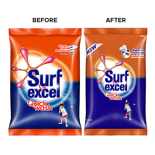 Buy Surf Excel Quick Wash Detergent Powder 2 kg Online at Best Price ...