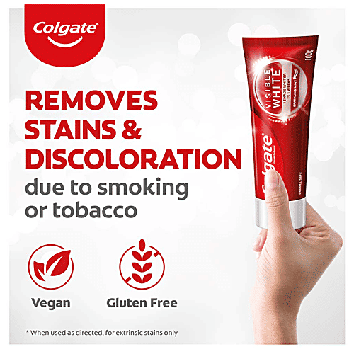 Buy Colgate Toothpaste Visible White 100 Gm Online At Best Price of Rs ...
