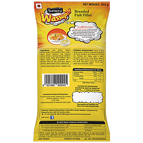 Buy Sumeru Breaded Fish Fillets 350 Gm Carton Online At Best Price of ...