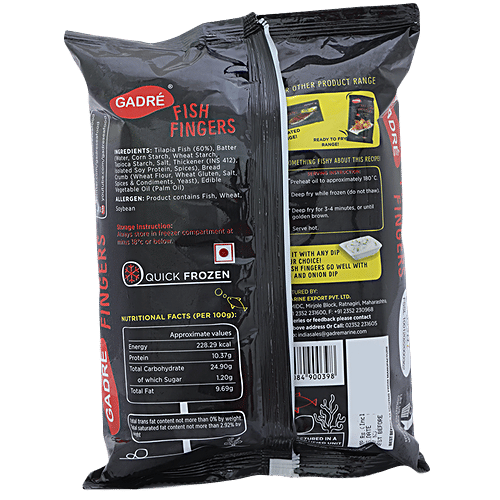 Buy Gadre Fish Fingers Crumbed 200 Gm Carton Online At Best Price of Rs ...