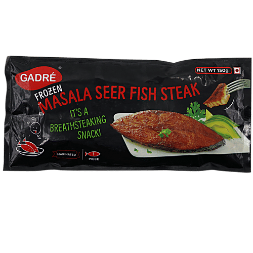 Buy Gadre Jus Cook Masala Seer Fish Steak 150 Gm Pouch Online at the ...