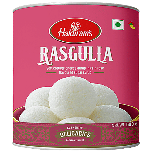 Buy Haldirams Rasgulla 500 Gm Tin Online at the Best Price of Rs 130 ...
