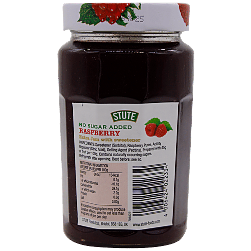 Buy Stute Diabetic Jam Raspberry Seedless 430 Gm Jar Online at the Best ...