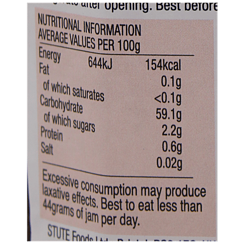 Buy Stute Diabetic Jam Raspberry Seedless 430 Gm Jar Online at the Best ...