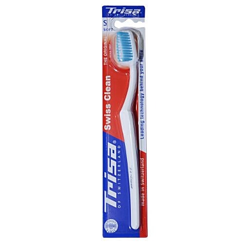 Buy Trisa Toothbrush Swiss Clean Soft 1 Pc Online at the Best Price of ...