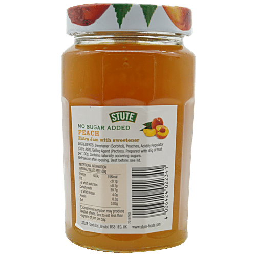 Buy Stute Jam - Peach 430 gm Bottle Online at Best Price. - bigbasket