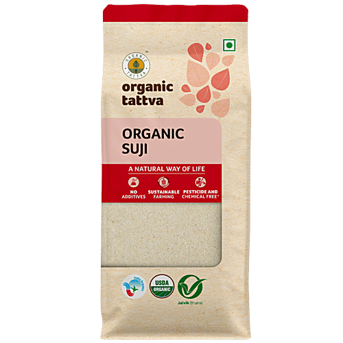 Buy Organic Tattva Organic Suji 500 gm Pouch Online at Best Price. of ...