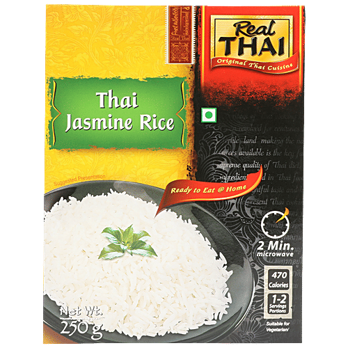 Buy Real Thai Rice Thai Jasmine Ready To Eat 250 Gm Carton Online at ...