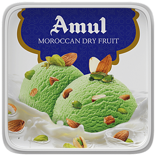 Buy Amul Real Ice Cream Moroccan Dry Fruit 1 Lt Tub Online At Best ...