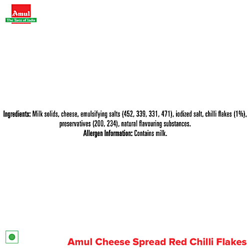 Buy Amul Cheese Spread Red Chilli Flakes 200 Gm Online At Best Price of ...