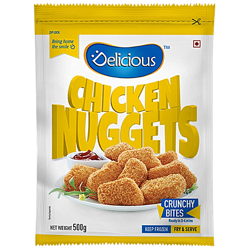 Buy Delicious Nuggets Chicken Classic 500 Gm Pouch Online at the Best ...