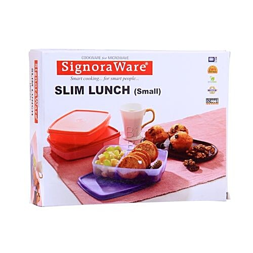 Buy Signoraware 526 Slim Lunch Box Small 1 Pc Online at the Best Price ...