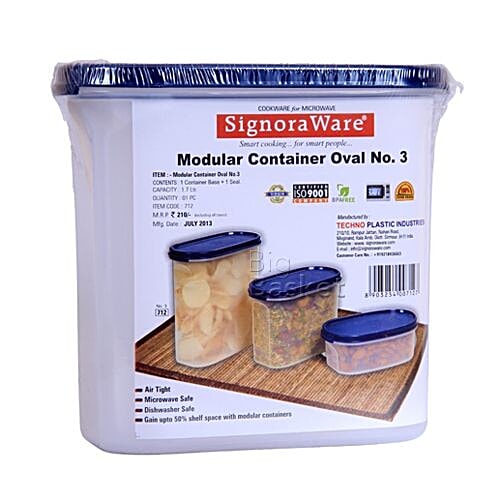 Buy Signoraware 712 Modular Container Oval No 3 1 Pc Online at the Best ...