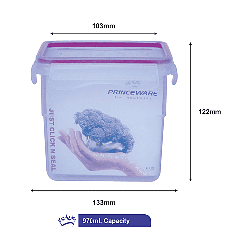 Buy Princeware Click-N-Seal Container - Tall 970 ml Online at Best ...