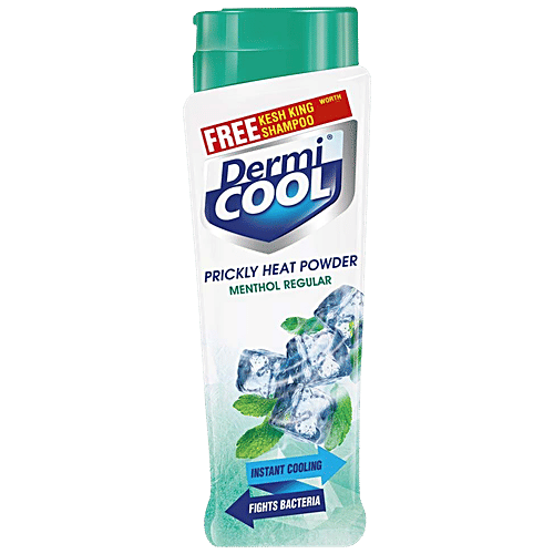 Buy Dermi Cool Prickly Heat Powder Menthol Regular Online at Best Price ...