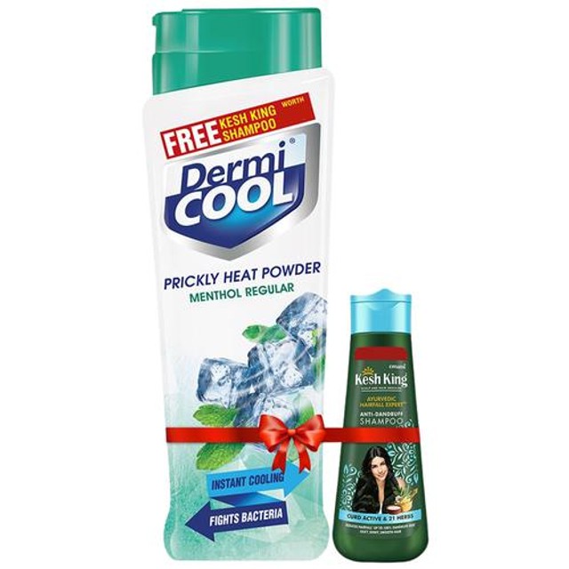 Buy Dermi Cool Prickly Heat Powder Menthol Regular Online at Best Price ...