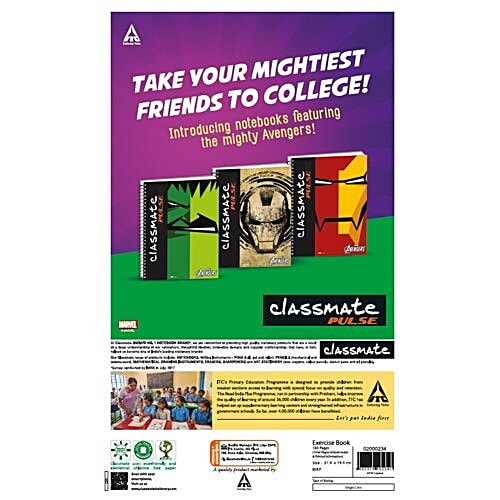 Buy Classmate Notebook Single Line Ruled Long L314Xw194 Mm 160 Pages ...