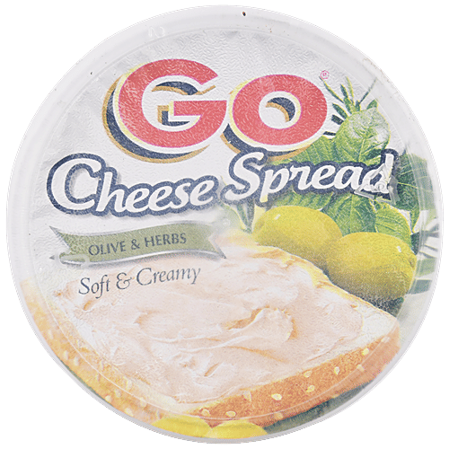 Buy Go Cheese Spread - Olive & Herbs (Soft & Creamy) 200 gm Cup Online ...