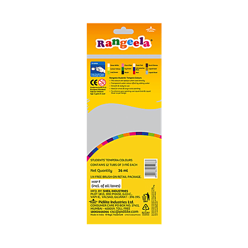 Buy Rangeela Tempera Colors 48 Ml Online at the Best Price of Rs 20 ...