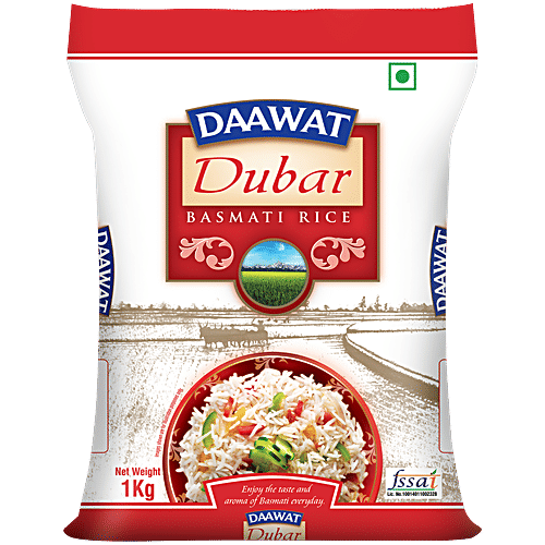 Buy Daawat Dubar Basmati Rice 1 Kg Pouch Online At Best Price of Rs 135 ...