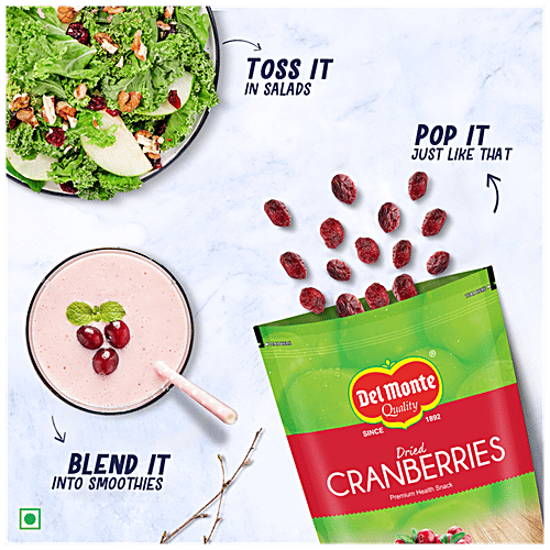 Buy Del Monte Premium Dried Cranberries 130 Gm Online At Best Price of ...