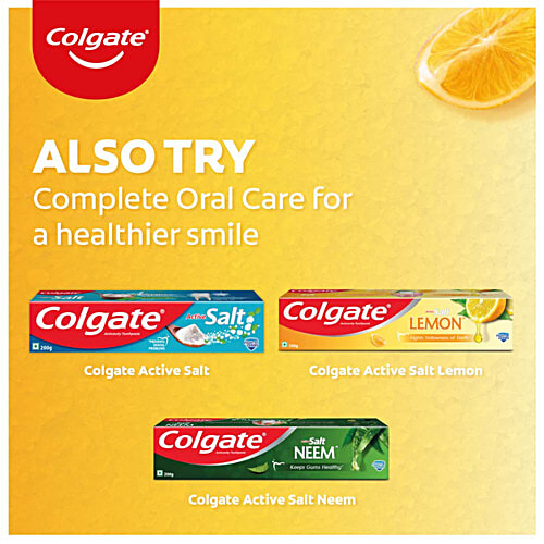 Buy Colgate Toothpaste Active Salt Healthy White Salt Lemon 100 Gm ...