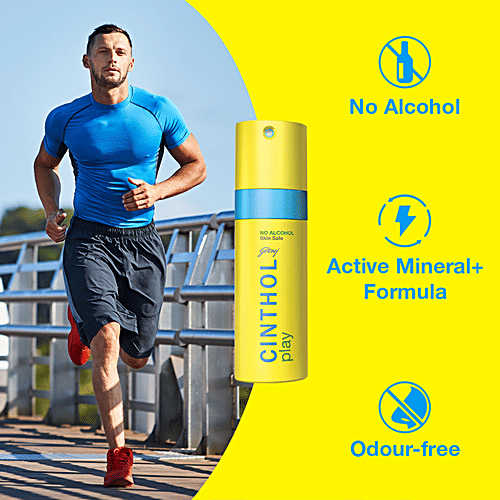 Buy Cinthol Deodorant Spray Play 150 Ml Bottle Online at the Best Price ...
