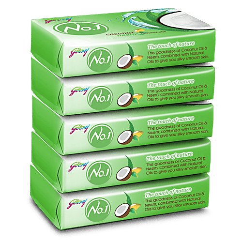 Buy Godrej No 1 Bathing Soap Coconut Neem 100 Gm Online At Best Price ...