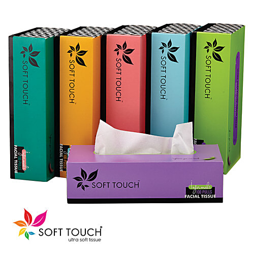 Buy Soft Touch Facial Tissue 100 Pulls 200 Pcs Online At Best Price of ...