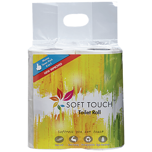 Buy Soft Touch Toilet Tissue Roll 200 Pulls 400 Pcs Online At Best ...
