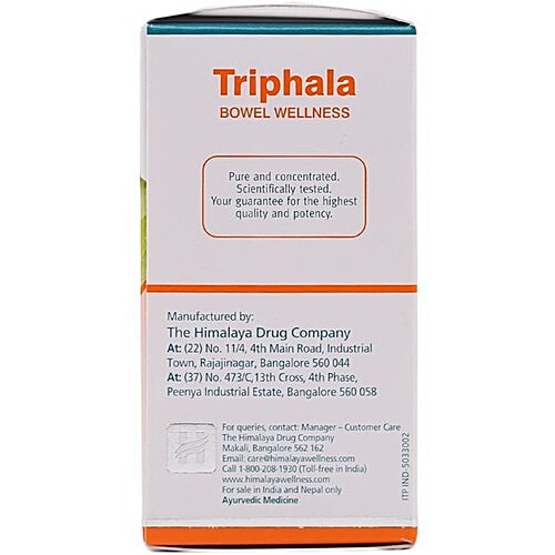 Buy Himalaya Triphala Tablets Wellness 60 Pcs Bottle Online at the Best ...