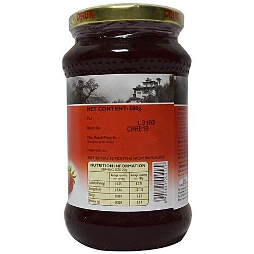 Buy Druk Jam Strawberry 500 Gm Online at the Best Price of Rs 112 ...