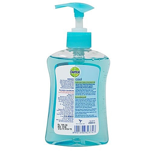 Buy Dettol Liquid Handwash Pump Ph Balanced Germ Protection Cool 200 Ml ...
