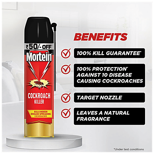Buy Mortein Cockroach Killer Spray - With Deep Reach Nozzle, Fresh ...