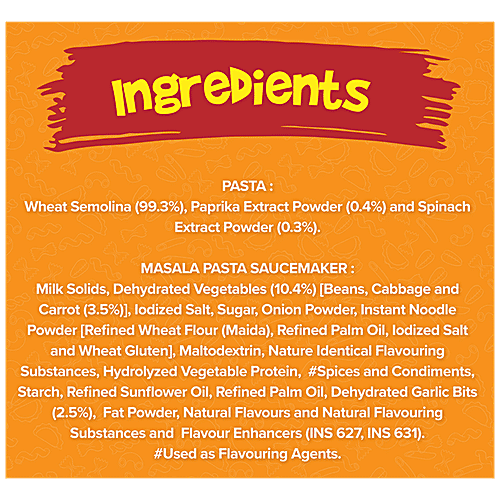 Buy Sunfeast Yippee Tricolor Pasta Masala 65 Gm Pouch Online At Best ...