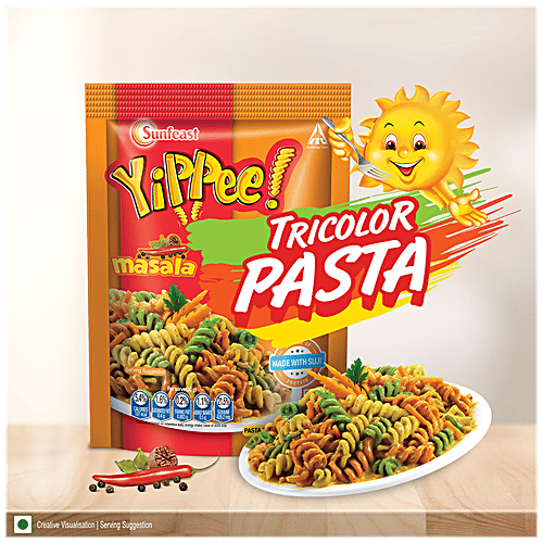 Buy Sunfeast Yippee Tricolor Pasta Masala 65 Gm Pouch Online At Best ...