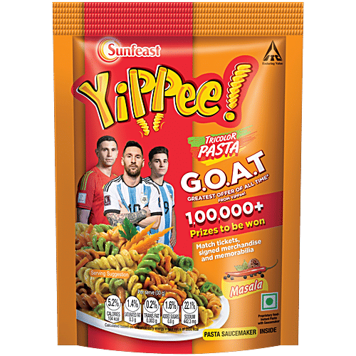 Buy Sunfeast Yippee Tricolor Pasta Masala 65 Gm Pouch Online At Best ...
