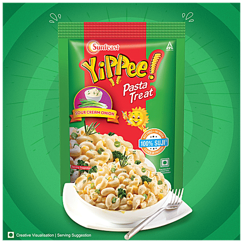 Buy Sunfeast Yippee Pasta Treat -sour-cream-onion 65 Gm Pouch Online at ...