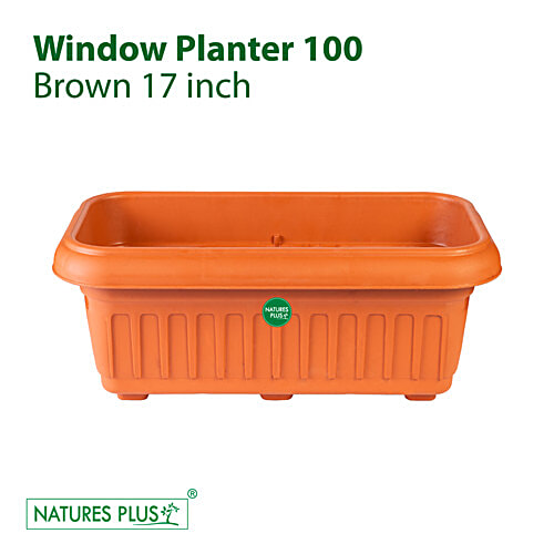 Buy Kr Window Planter Rectangular Upper 40 X 18 Cm Bottom 35 X 11 Cm ...