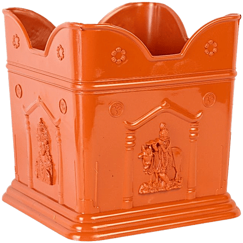 Buy Kr Tulasi Pot Medium Upper 14 X 14 Cm Bottom 14 X 14 Cm Online At ...