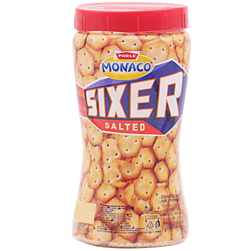 Buy Parle Monaco Sixer Salted 200 Gm Bottle Online At Best Price ...