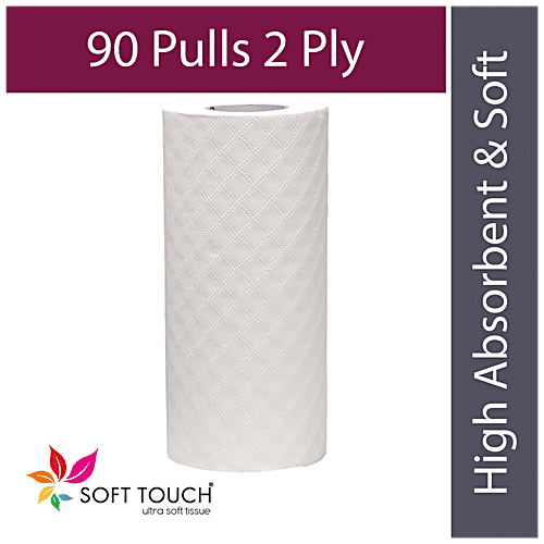 Buy Soft Touch Kitchen Towel Eco 100 Pulls 100 Pcs Pouch Online At Best ...