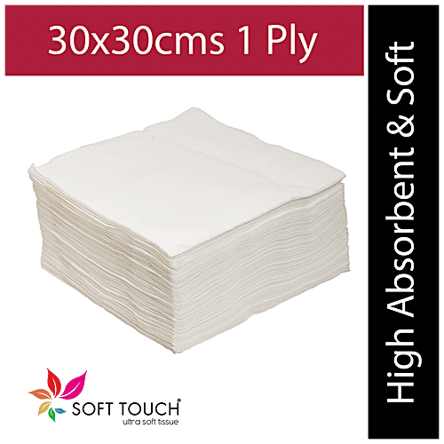 Buy Soft Touch Tissue Napkins Eco 50 Pulls 50 Nos Pouch Online At Best ...