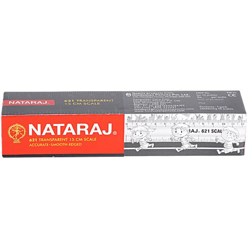 Buy Nataraj Transparent Scale 621 15 Cms 10 Pc Online At Best Price of ...