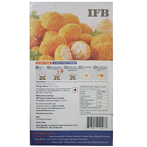 Buy Ifb Fish Poppers Crispy Crunchy Fresh Catch 300 Gm Carton Online At ...