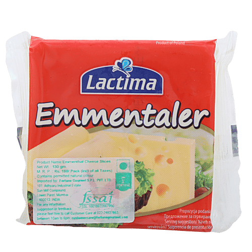 Buy Lactima Cheese Slice Emmentaler 130 Gm Online At Best Price of Rs ...