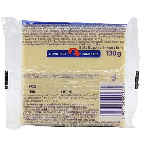 Buy Lactima Cheese Slice Gouda 130 Gm Online At Best Price of Rs 225 ...