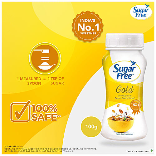 Buy Sugar Free Gold Low Calorie Sugar Substitute Powder Concentrate 100 ...