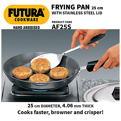 Buy Hawkins Futura - Frying Pan (Hard Anodised) With Stainless Steel ...