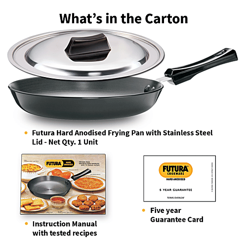 Buy Hawkins Futura - Frying Pan (Hard Anodised) With Stainless Steel ...